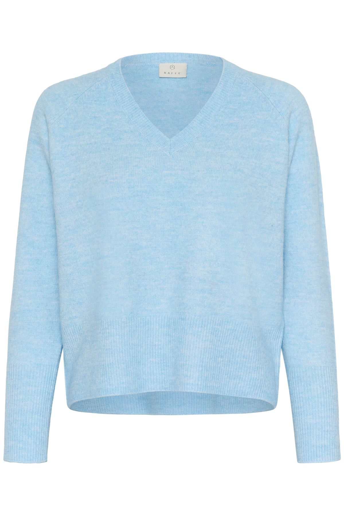 Kaffe - KAniel V Neck Pullover in Soft Pink, Powder Blue or Sea Spray ...